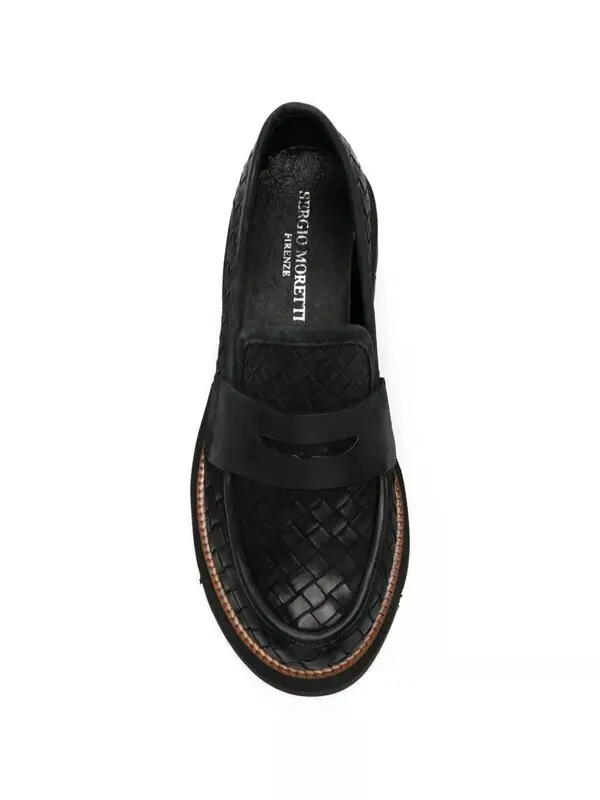 SERGIO MORETTI FIRENZE Woven Chunky-sole Loafers