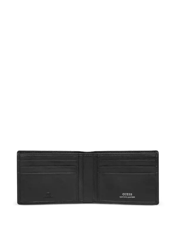 Guess Logo-plaque Wallet - Black