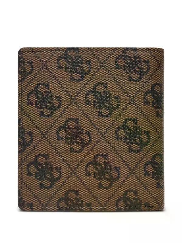 Guess Milano 4g-logo Printed Wallet - Brown