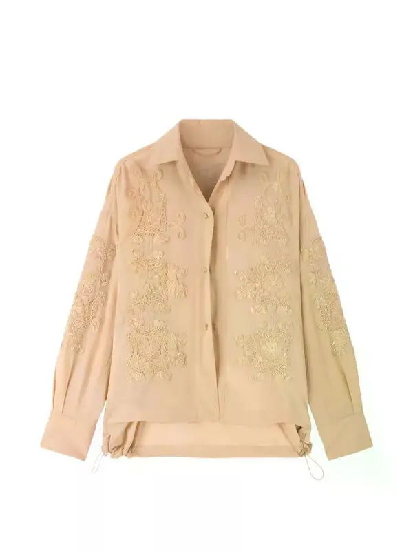 Ermanno Scervino Floral-embroidered Drawstring Jacket