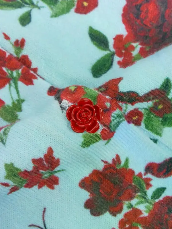 Alice + Olivia Floral-print Cardigan - Blue