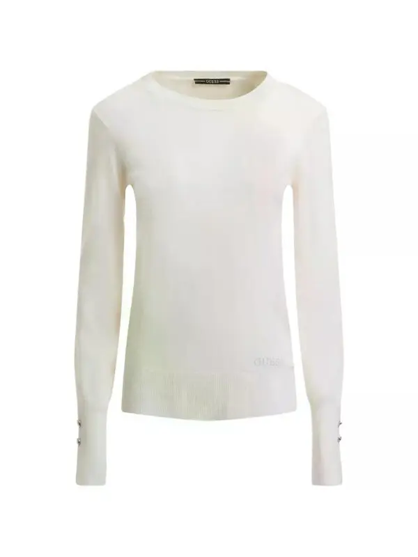 Guess Button-detailed Top