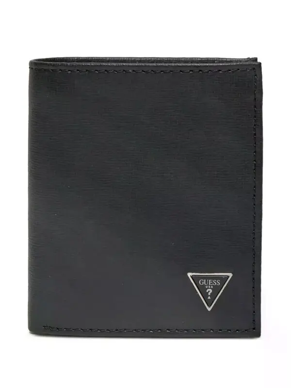 Guess Mito Logo-plaque Wallet - Black
