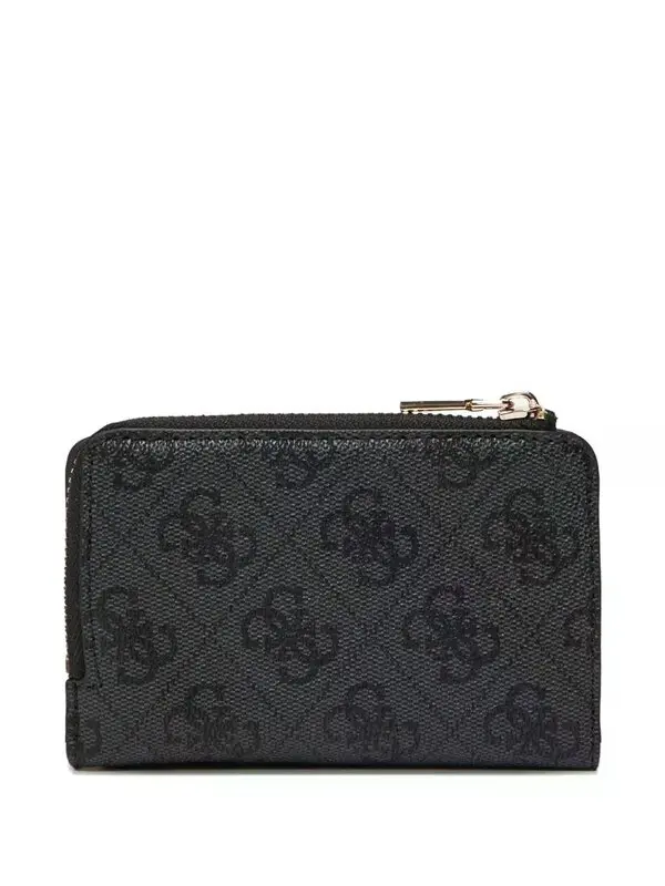 Guess Laurel 4g-logo Patterned Wallet - Grey