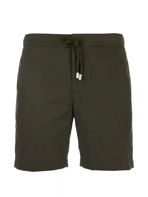 Fedeli Drawstring Shorts With Carabiner Detail - Green