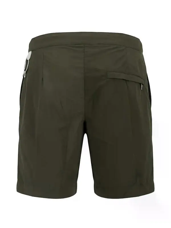 Fedeli Drawstring Shorts With Carabiner Detail - Green