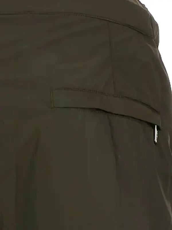 Fedeli Drawstring Shorts With Carabiner Detail - Green