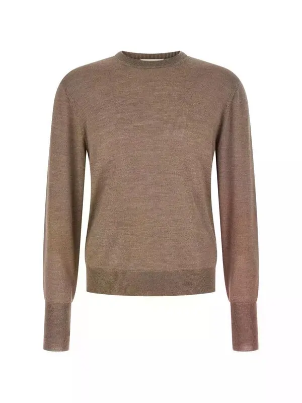 MA'RY'YA Crew-neck Fine Knit Sweater - Grey