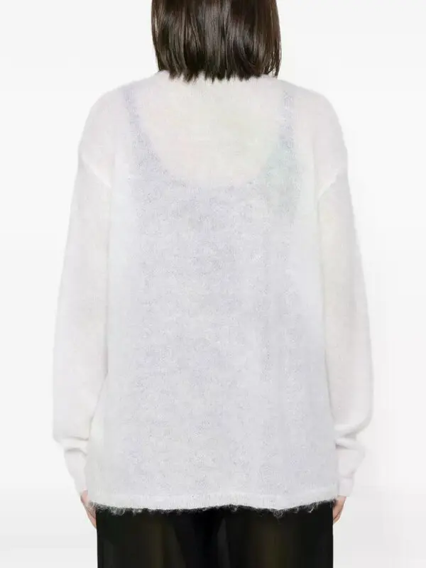 FORTE_FORTE Contrasting-trim Cardigan