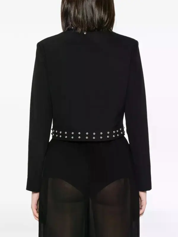 Liu Jo Embellished Cropped Jacket - Black