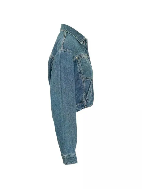 IRO PARIS Jaky Panelled Denim Jacket - Blue