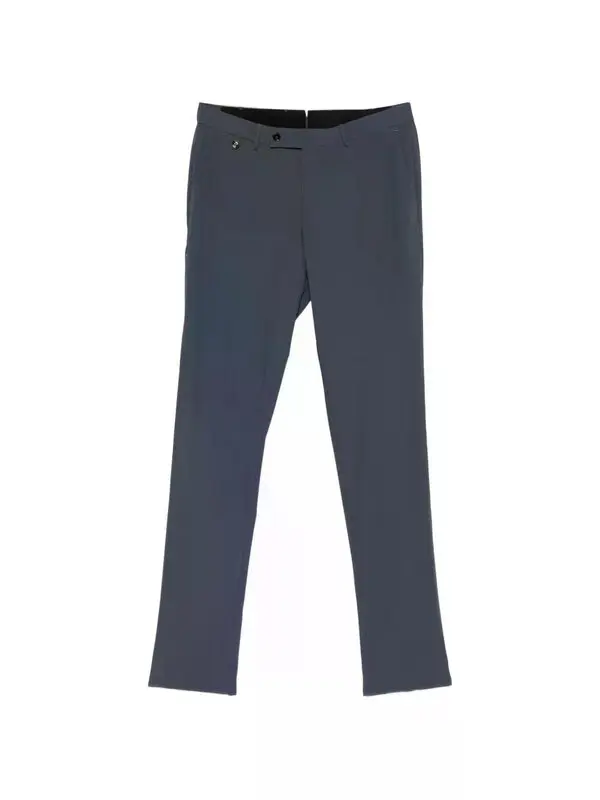 PT TORINO Logo-plaque Tailored Trousers - Blue