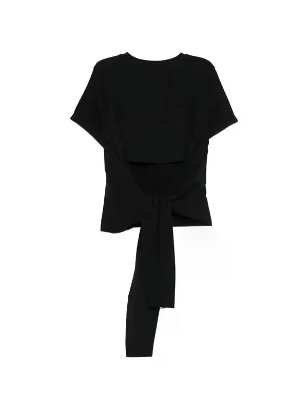 Ba&sh Cut-out Tie-back T-shirt