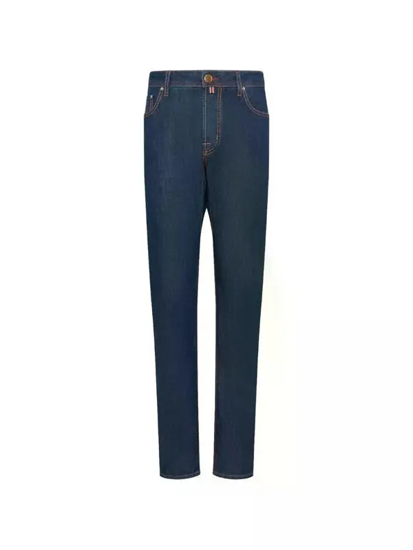 Jacob Cohen Logo-patch Jeans - Blue