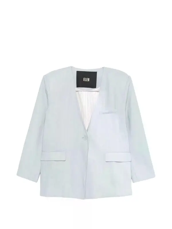 ELEH V-neck Blazer - Blue