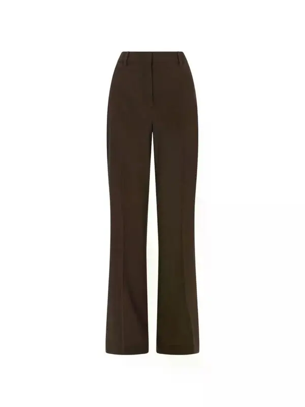 GOLDEN GOOSE High-waisted Flared Trousers - Brown