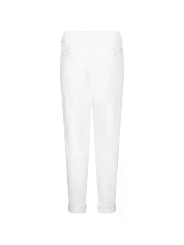 Jacob Cohen Tailored Pressed Crease Trousers - White