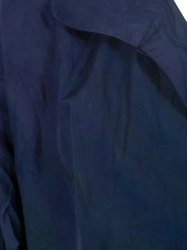 DANIELA GREGIS Crinkled V-neck Dress - Blue
