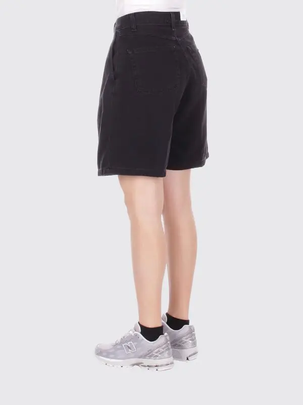Carhartt Work In Progress Cotton Denim Knee-length Shorts - Black