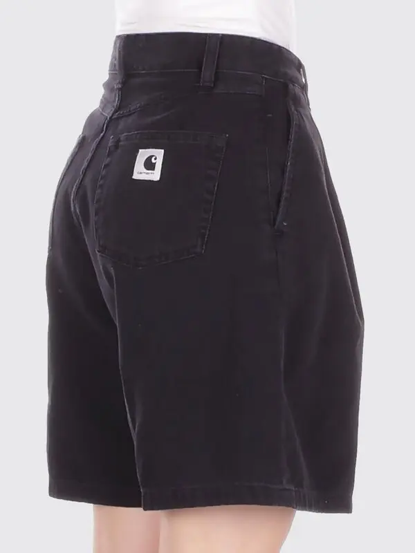 Carhartt Work In Progress Cotton Denim Knee-length Shorts - Black