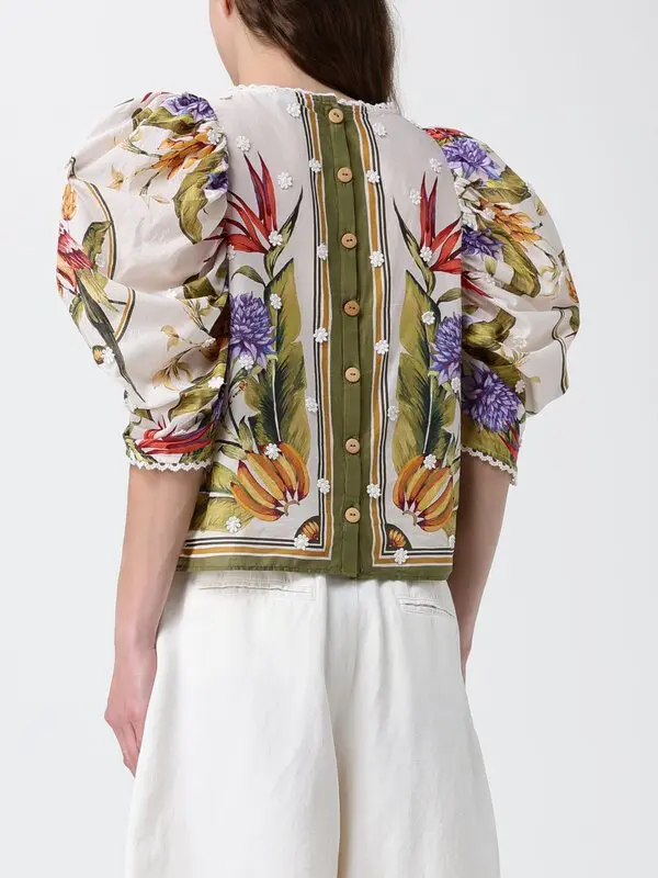 Farm Rio Printed Puff Sleeve Top