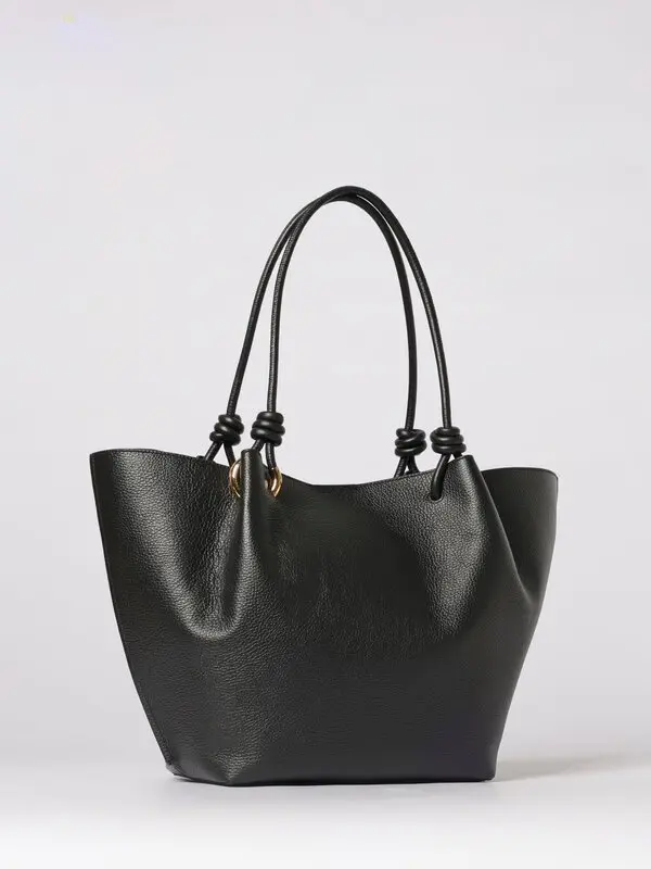COCCINELLE Grained Leather Finn Shoulder Bag - Black