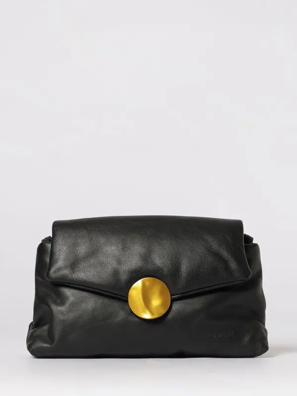 VIC MATIE Nappa Leather Shoulder Bag - Black