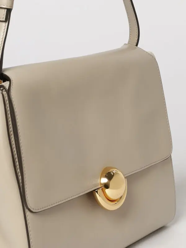 Furla Domus Leather Shoulder Bag - Grey