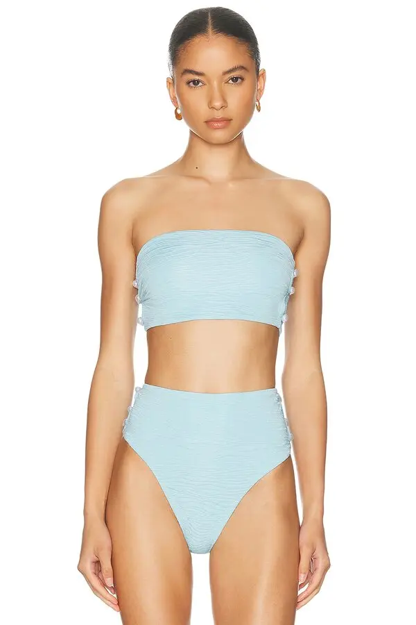 LA PORTE Robbin Bikini Top - Sky Blue