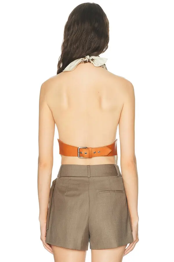 Monse Printed Halter Top