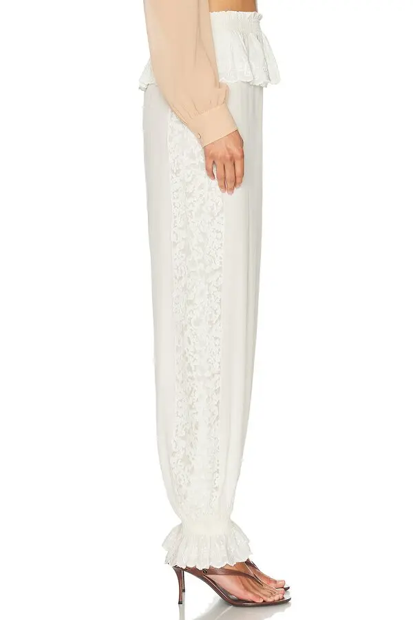 LoveShackFancy Clyra Pant - Cream