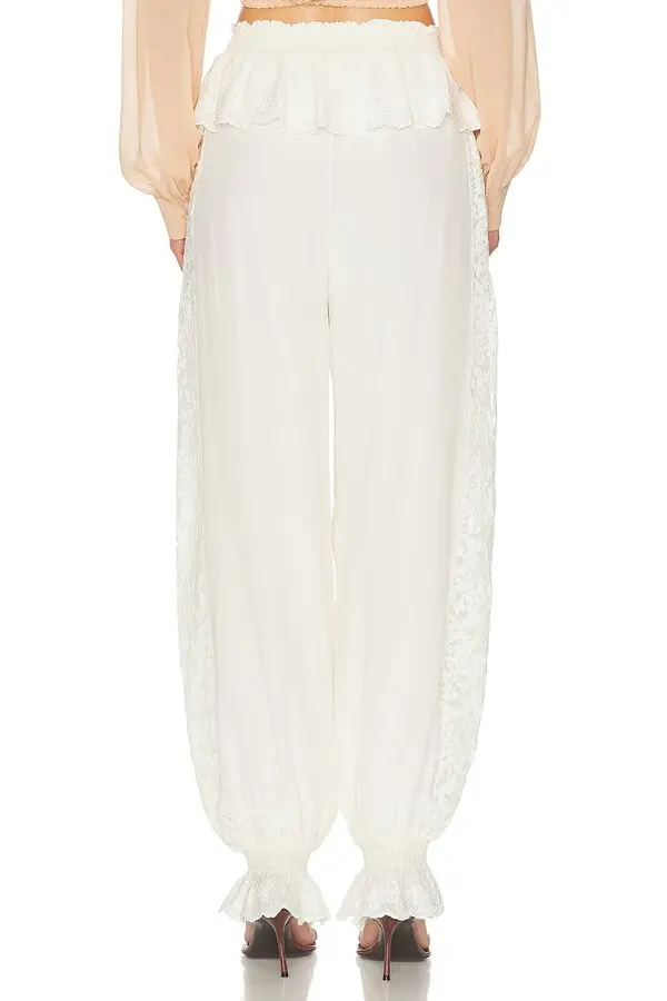 LoveShackFancy Clyra Pant - Cream