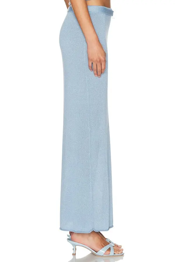 LA PORTE Sonya Knit Skirt - Sky Blue