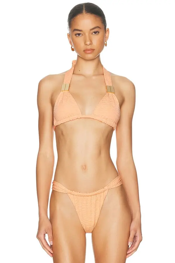 LA PORTE Celine Bikini Top - Coral Reef