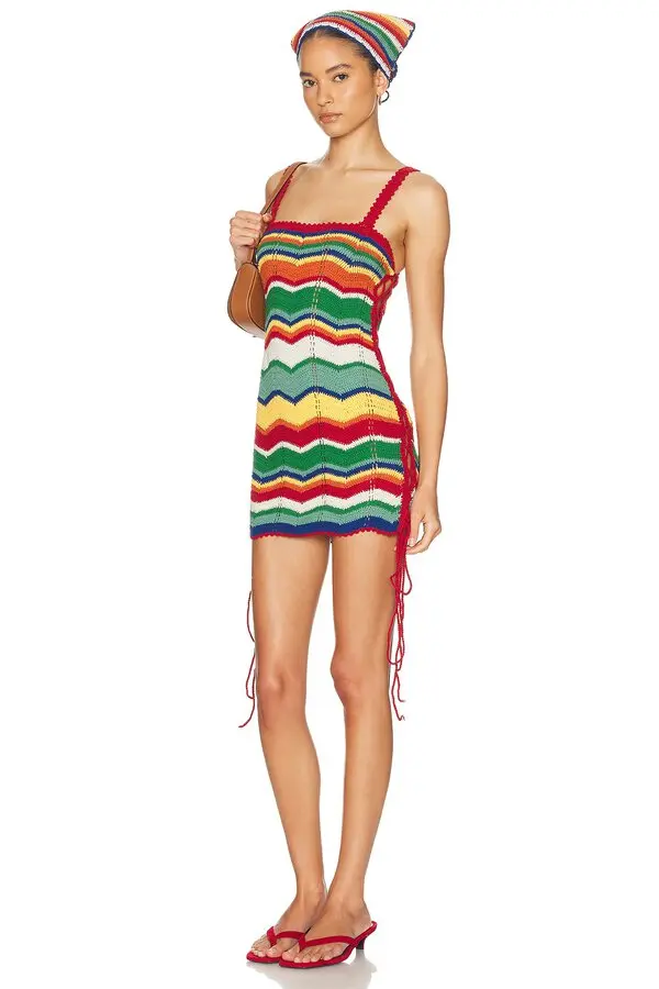 ALL THAT REMAINS Zephyr Crochet Mini Dress