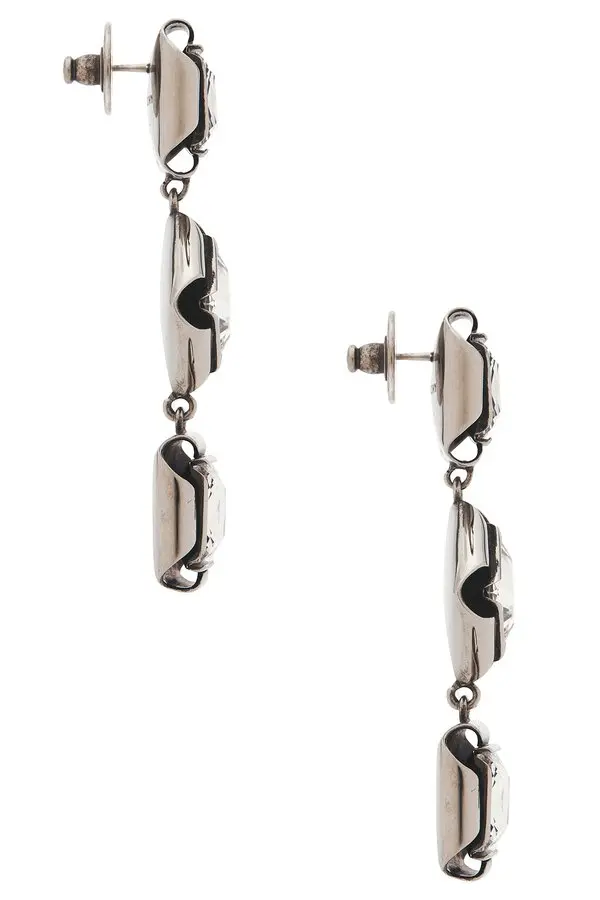 Givenchy Deconstructed Crystal Pendants Earrings
