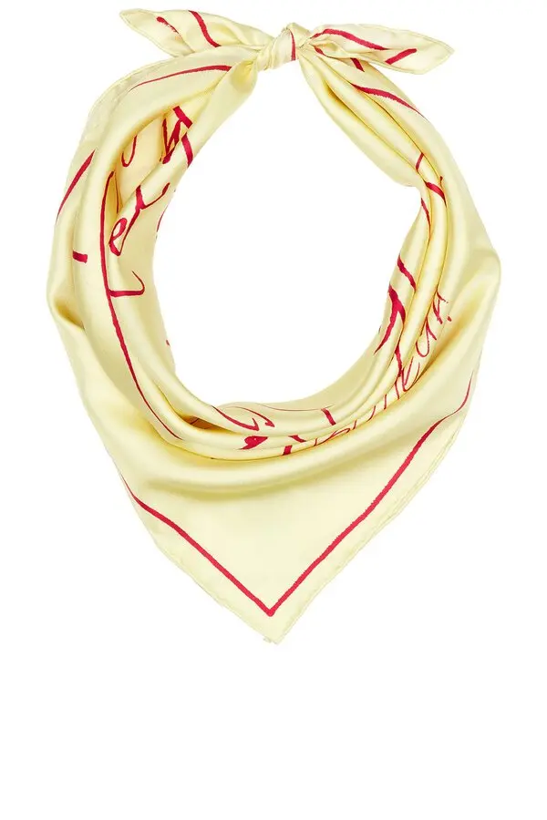 Bottega Veneta Printed Scarf In Wine - Butter