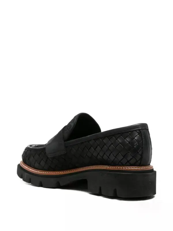 SERGIO MORETTI FIRENZE Woven Chunky-sole Loafers