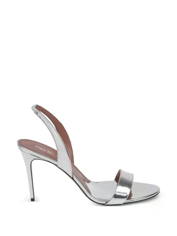 Paris Texas Vera Metallic Slingback Sandals