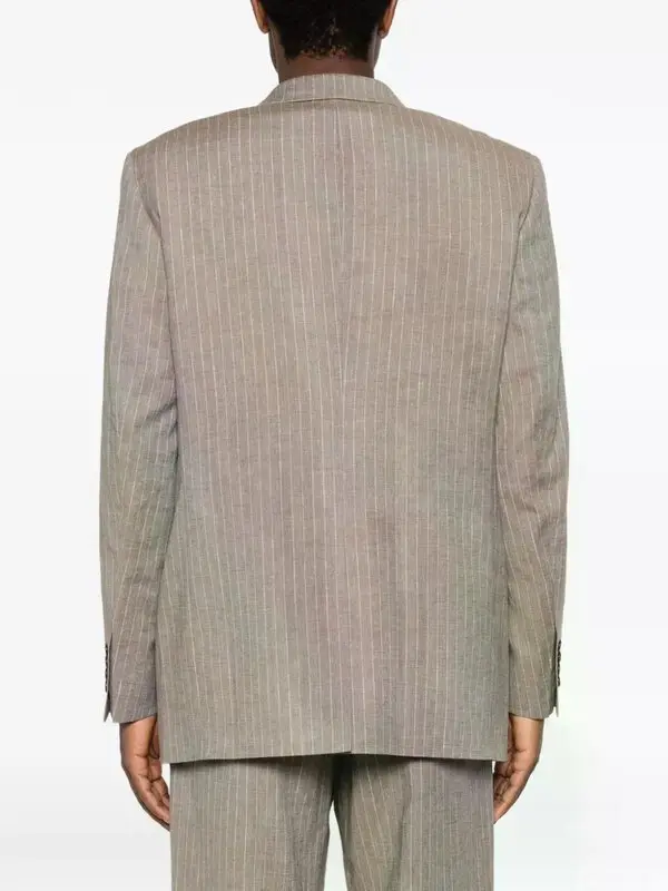 SUNFLOWER Show Pinstripe Blazer - Neutrals