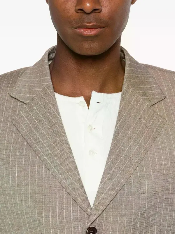 SUNFLOWER Show Pinstripe Blazer - Neutrals