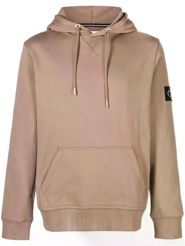 Calvin Klein Heavyweight Cotton Hoodie - Brown
