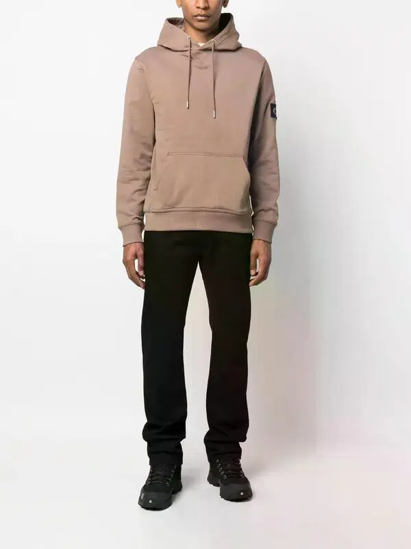 Calvin Klein Heavyweight Cotton Hoodie - Brown