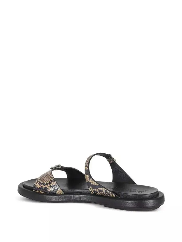 POEVE Laila Snakeskin-effect Sandals