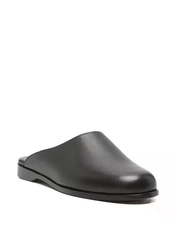 SEBAGO Round-toe Leather Mules