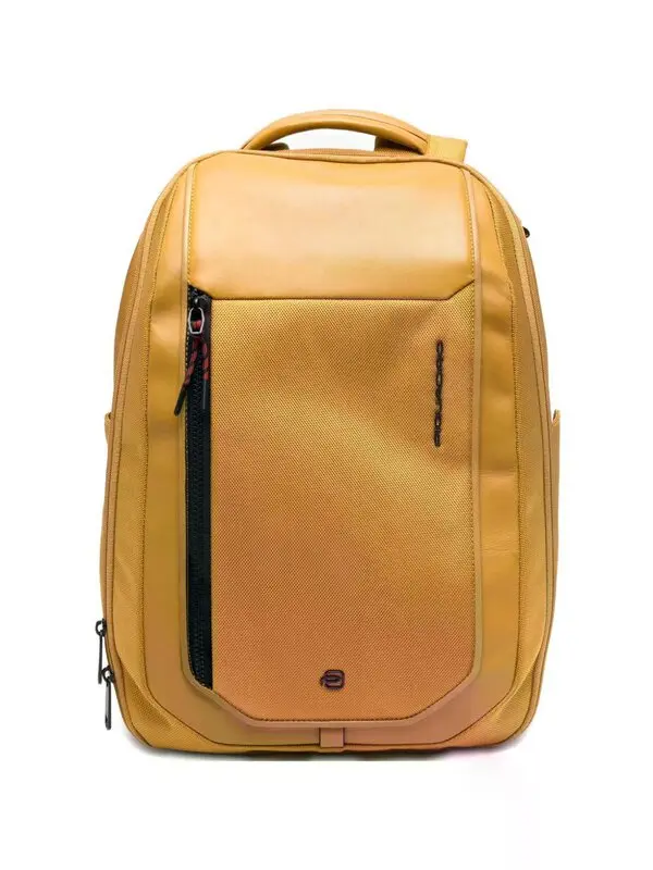 PIQUADRO Zip-up Backpack - Yellow