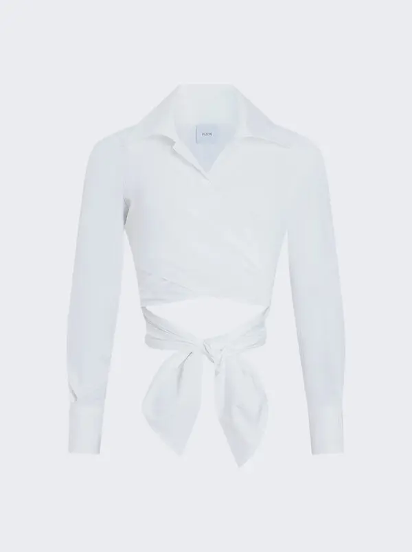 PATOU Long Sleeve Knotted Top