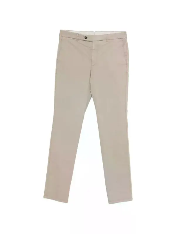 BERWICH Vulcano Slim Cut Trousers - Neutrals