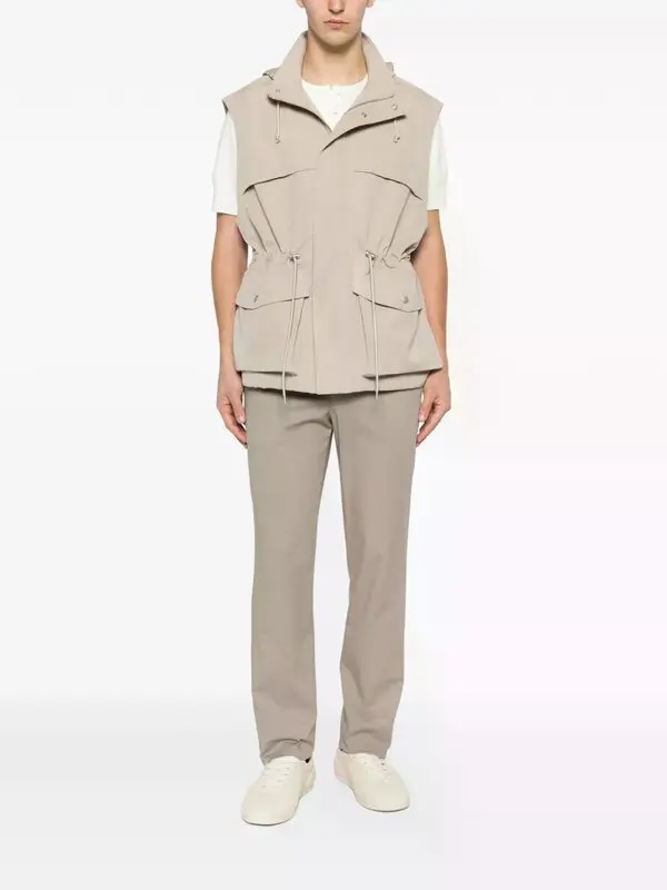 BERWICH Vulcano Slim Cut Trousers - Neutrals