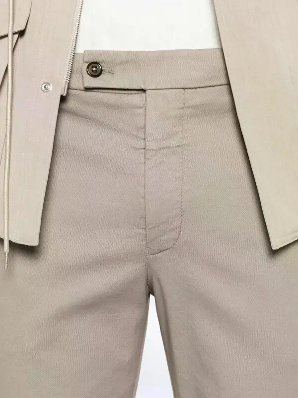 BERWICH Vulcano Slim Cut Trousers - Neutrals